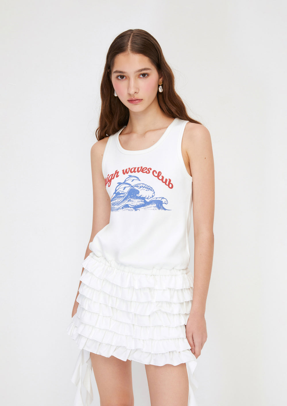 Create Your Signature Look with Drape Trim Frill Mini Dress You Deserve ...